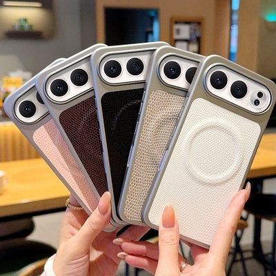 荣耀500Pro磁吸蜥蜴纹手机壳