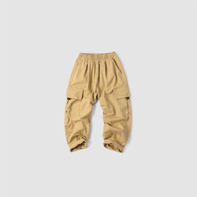 130-170宽松中大童秋装工装裤裤