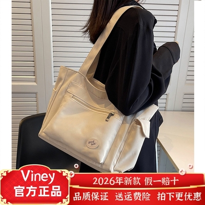 Viney帆布包手提女包大容