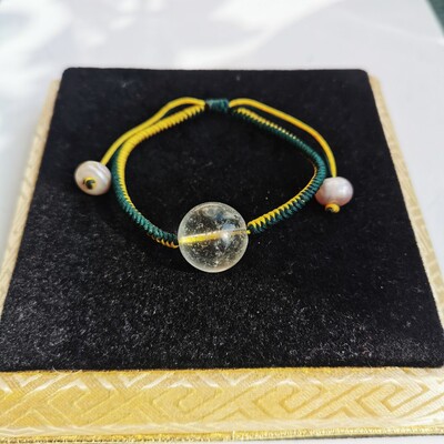 10716水晶珍珠手链女士手链简约时尚配饰百搭手串绳老珠子收藏