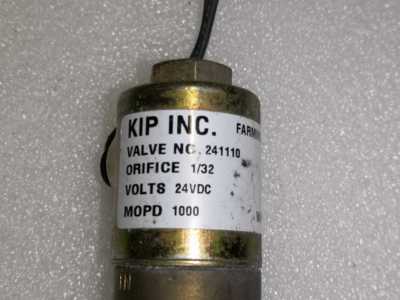 进口KIP INC微型直流电磁阀VALVE 241110  ORIFICE 1/32  24V