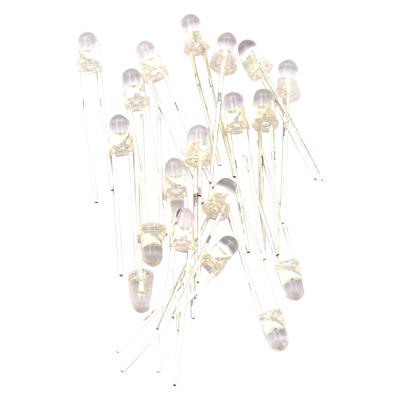 3mm白发黄光发光二极管高亮LED灯