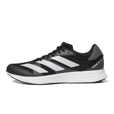 adidas Adizero RC 4 舒适百搭 网布 低帮 休闲跑步鞋 男款 黑灰