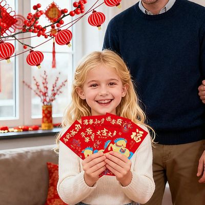 Year Of The Horse Red Envelopes 2026 6 Pieces Cartoon Portab