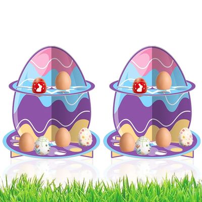 1pcsCross-border Easter cake stand rabbit Carnival Easter eg