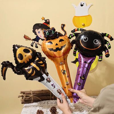 50/5pcs Halloween Balloon Headband Foil Balloons  Aluminum F