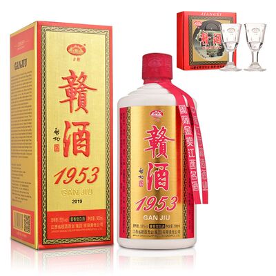 江西名酒 赣酒1953 53度酱香型白酒 江西吉安特产500ml每瓶送礼