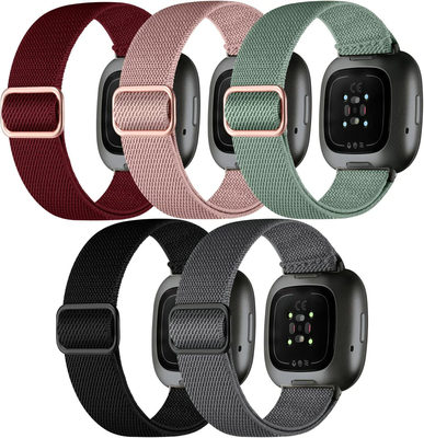 弹力手表带fitbit尼龙versa3