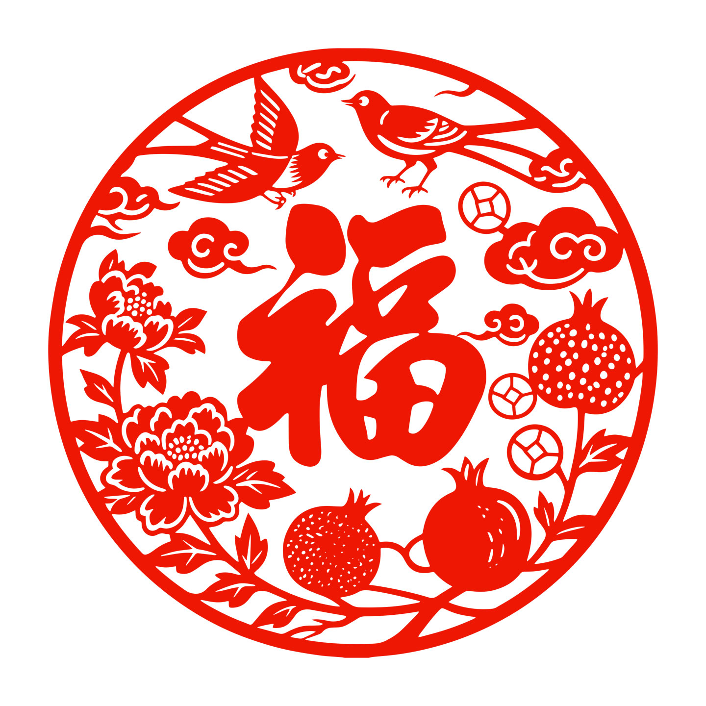 福字窗花剪纸乔迁装饰福静电贴纸客厅玻璃贴窗户装饰2027新年春节