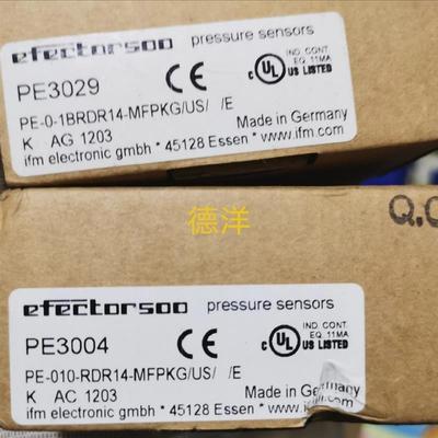 Ifm PN3029 易福门全新压力传感器PN-0-1BRBR14-MFPKG/US/ /V现货