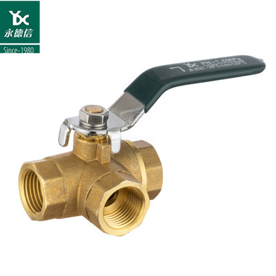 永德信加厚黄铜三通球阀