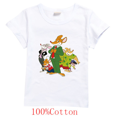 老鼠记者儿童动画短袖
