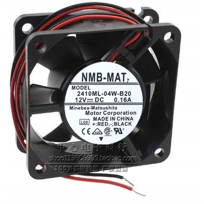 原装NMB 2410ML-04W-B20 6025 6CM12V 0.16A 两线 双滚珠散热风扇
