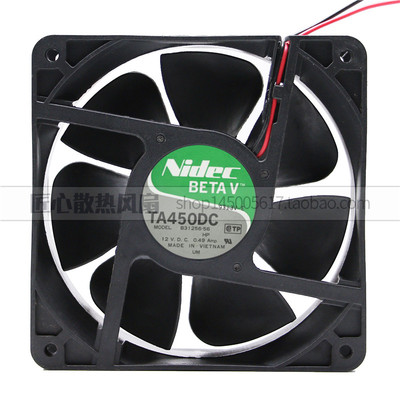 原装Nidec TA450DC B31256-56 12038 12CM 12V 0.49A 大风量风扇