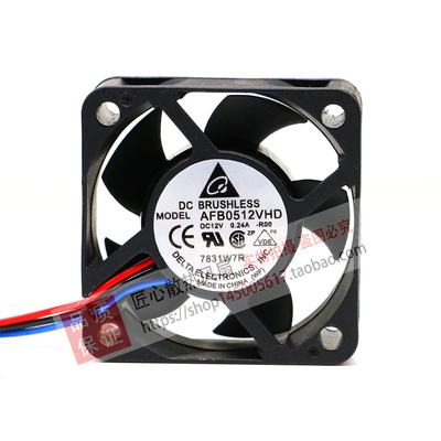 台达DELTA AFB0512VHD 5020 12V 0.24A 5cm 双滚珠 服务器风扇