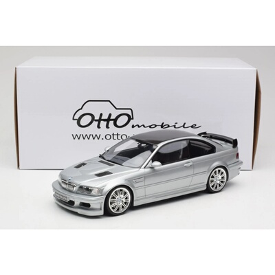 现货 OTTO OT1128 1:18 宝马 M3 E46 GTR 街车版 金属银 树脂车模