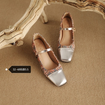 粗跟单鞋4142玛丽珍鞋单鞋45.46