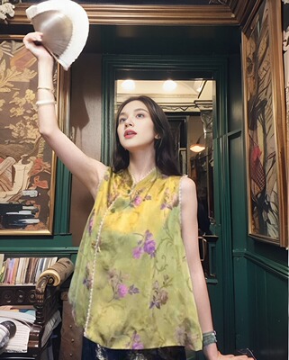 夏季无袖马甲背心MOSSSTUDIO国风
