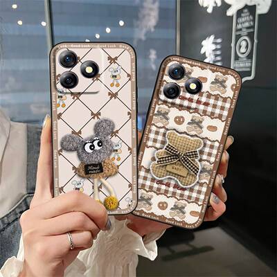 适用欧乐风Note18 Ultra/Ulefone手机壳数码毛绒情侣布贴个性3D