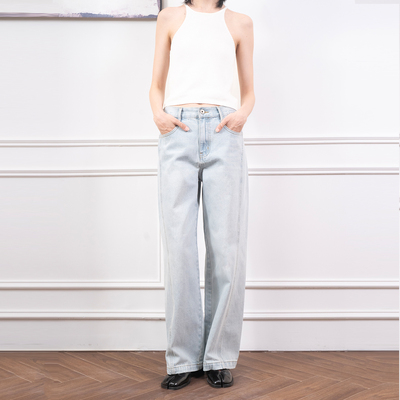 牛仔裤女2025新款夏薄款直筒裤