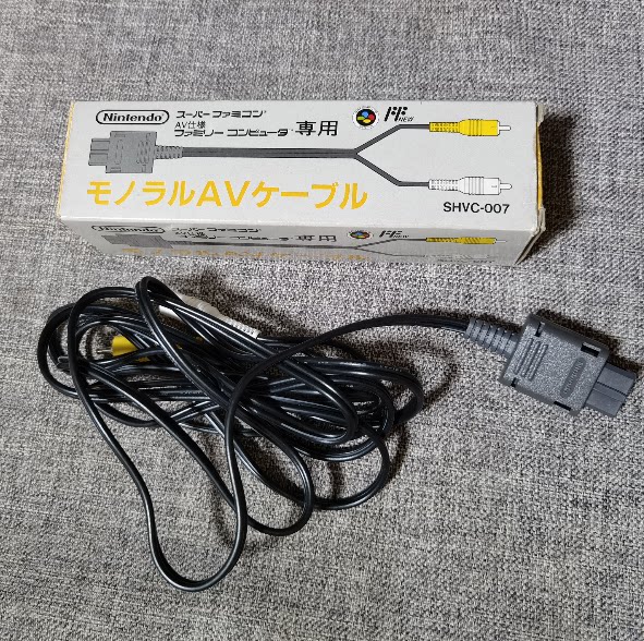 任天堂SFC主机用 原装 单声道 AV线
