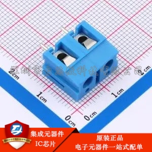 1x2P 7.5mm 直插 排数:1 每排P数:2 DB300v-7.5-2p-BU-S P=7.5mm