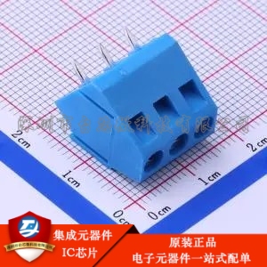 1x3P 5mm 直插 排数:1 每排P数:3 DB103-5.0-3P-BU-S 插件,P=5mm