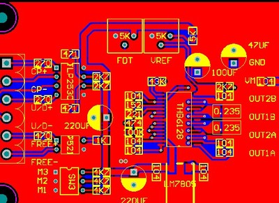 LV8728步进电机驱动板原理图PCB TLP2530 P521光耦 兼容THB6128