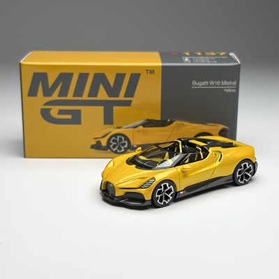 MINIGT1:64 #1137布加迪Bugatti W16 Mistral  合金汽车模型