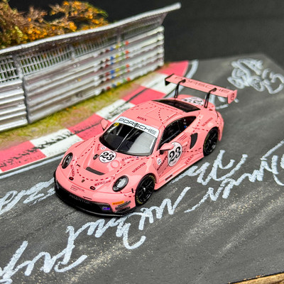 164保时捷911GT3R合金车模