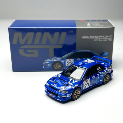 MINIGT164斯巴鲁合金汽车模型