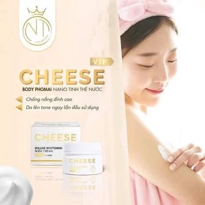 Duong trang giu am da body cheese Deluxe Whitening pho mai