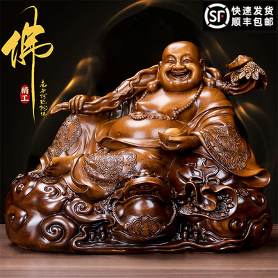人生如意弥勒佛摆件供奉佛像家用玄关客厅办公室茶桌电视酒柜摆设