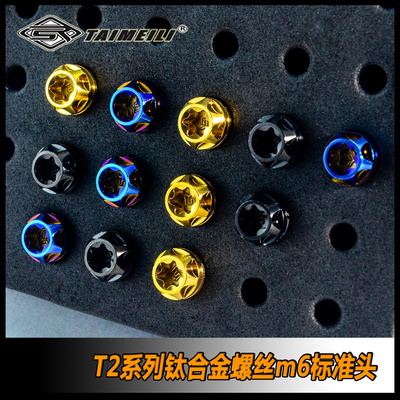 TAIMEILI 钛合金螺丝T2系列标准头M6 改装修补螺丝