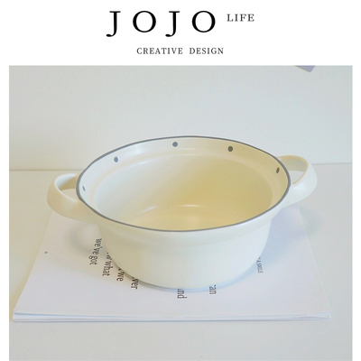 JOJO'SLIFEPD餐具双耳陶瓷碗