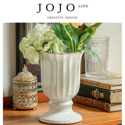 JOJO'SLIFEPD浮雕高脚插花器摆