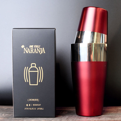 Naranja日式调酒器红色波士顿