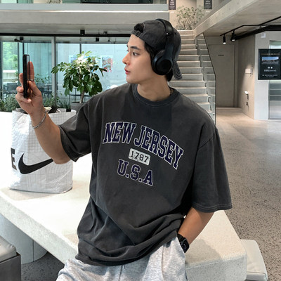 男装东大门短袖T恤阔版US