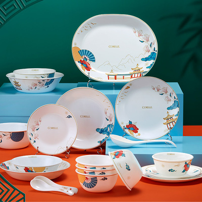 美国CORELLE玻璃餐具游园耐高温