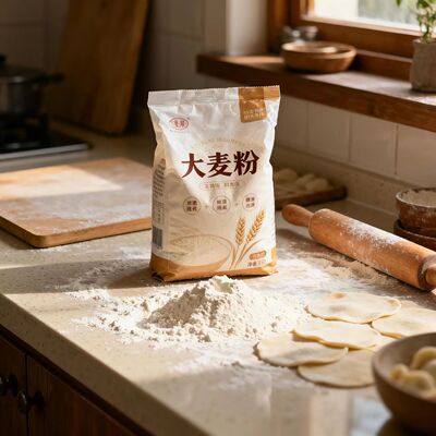 新大麦面粉粯子粥煮粥hanz