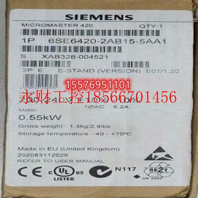 议价西门6SE6420-2AB15-5AA11M滤M420A 级变波器恒定转矩 0子.5￥