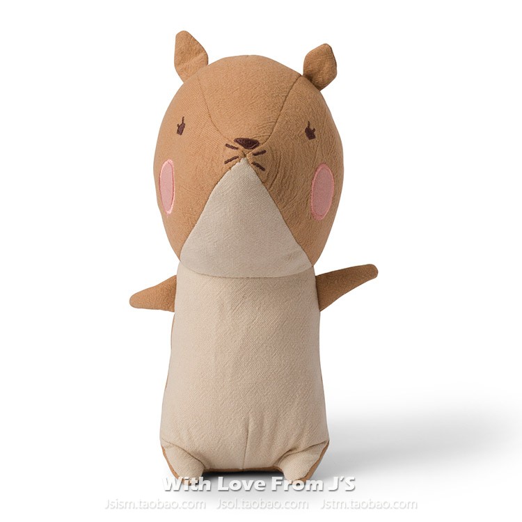 荷兰Picca LouLou 小狐狸公仔 有机棉麻儿童安抚玩偶可入口玩具