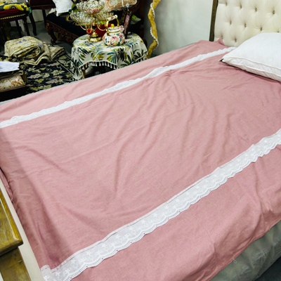 DZ162 粉色竹麻被套150*210CM