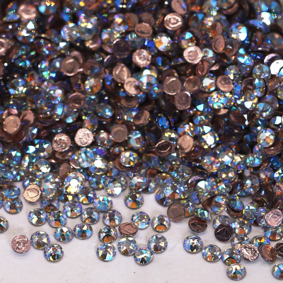 施华洛001shim闪烁浅白平底烫钻