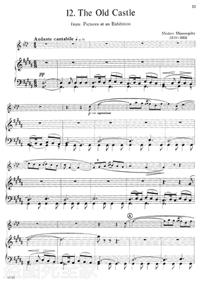 索尔斯古堡总谱谱子五线谱