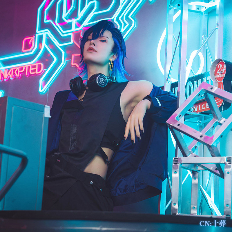 COSONSEN Rainbow Society Yugo Asuma Cosplay Costume Collection Set Male ...