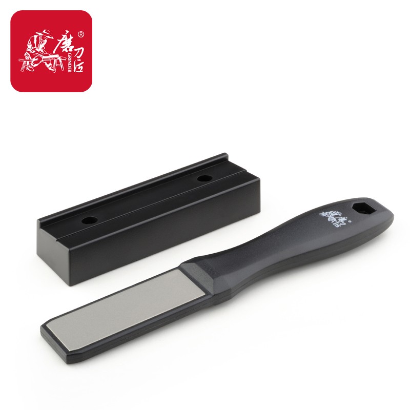 磨刀匠 双面金刚石磨刀棒磨刀辅助刀架 陶瓷刀定角磨刀器磨刀石
