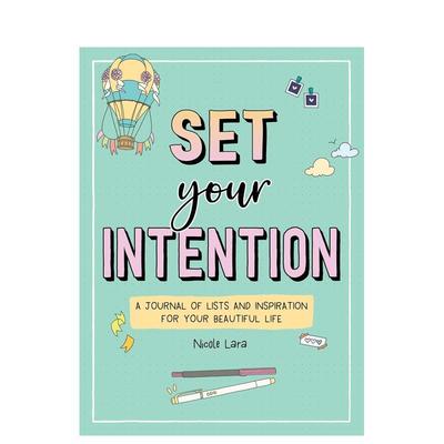 【预售】设定你的目标：一本记录清单与灵感的日记 开启美好生活 Set Your Intention 原版笔记本Notebook