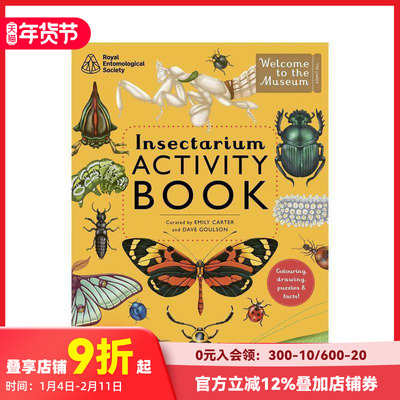 【现货】【欢迎来到博物馆】昆虫馆活动书 【Welcome To The Museum】Insectarium Activity Book 原版英文儿童绘本