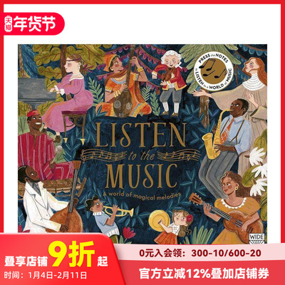 【现货】聆听音乐:神奇的旋律世界 Listen to the Music: A world of magical melodies 英文原版进口儿童绘本 善本图书